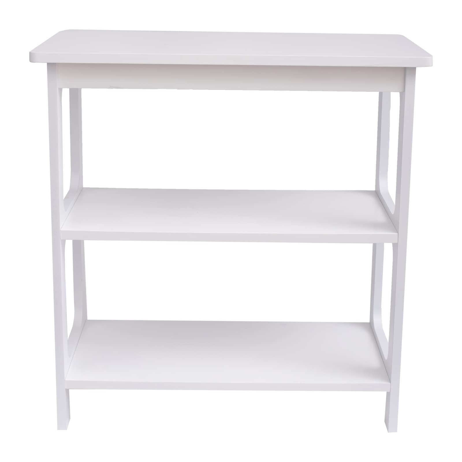 ARPHASLE Side Table, 3-Tier Narrow End Table, Slim Nightstand for Small Spaces, Hallway, Living Room, Bedroom 23.6”L x 11.8”D x 23.6”H