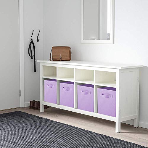 ShellKingdom Storage Bins, Foldable Fabric Storage Cubes And Cloth Storage Organizer Drawer For Closet And Toys Storage,2 Pack(Lavender)