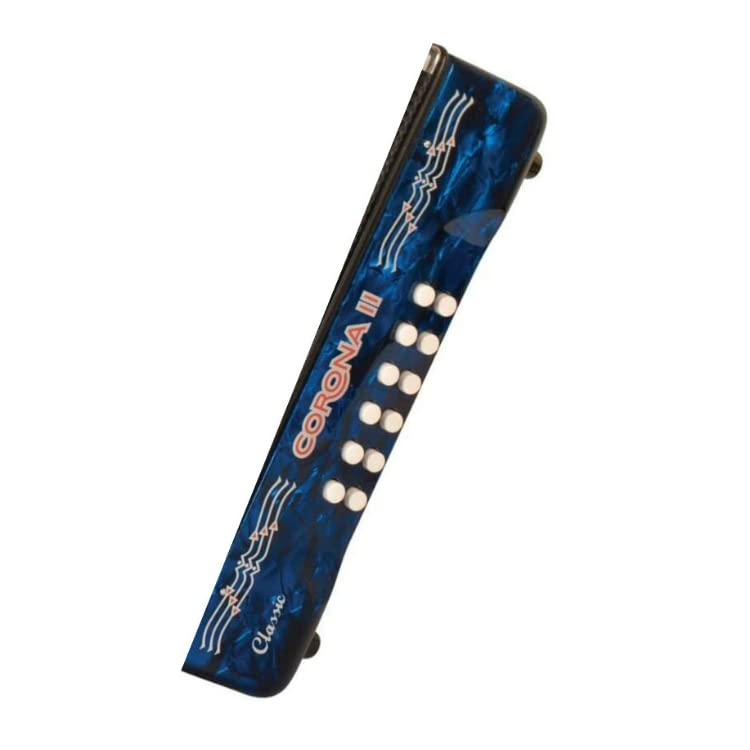 Hohner Corona II Classic Diatonic Accordion - Keys of F/Bb/Eb - Pearl Dark Blue