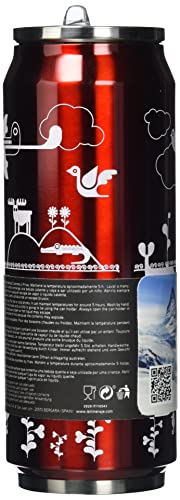 IBILI Thermos can Eco 500 ml of Stainless Steel, Red/Silver, 7 x 7 x 20 cm