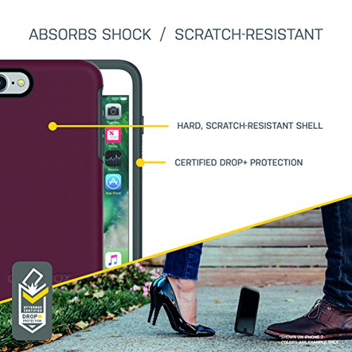 OTTERBOX SYMMETRY SERIES Case for iPhone SE (2nd gen - 2020) and iPhone 8/7 (NOT PLUS) - Retail Packaging - SALTWATER TAFFY (PIPELINE PINK/BLAZER BLUE)