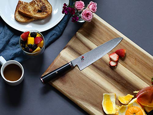 Miyabi Kaizen Chef's Knife, Medium, Black with Red Accent