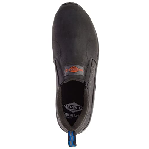 Merrell Men's Jungle Moc Leather Slip Resistant Industrial Shoe, Black, 10