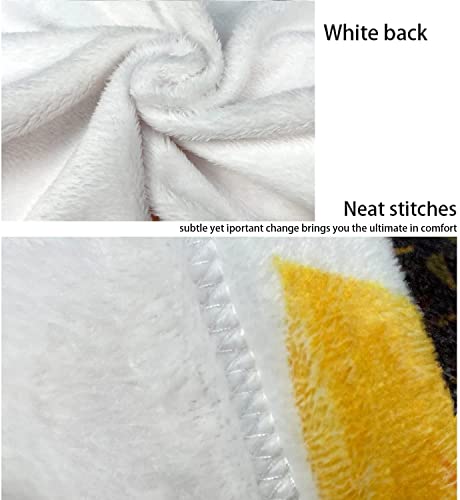 HommomH 60" x 80" Blanket Comfort Warmth Soft Cozy Air Conditioning Easy Care Machine Wash Jackson Pollock