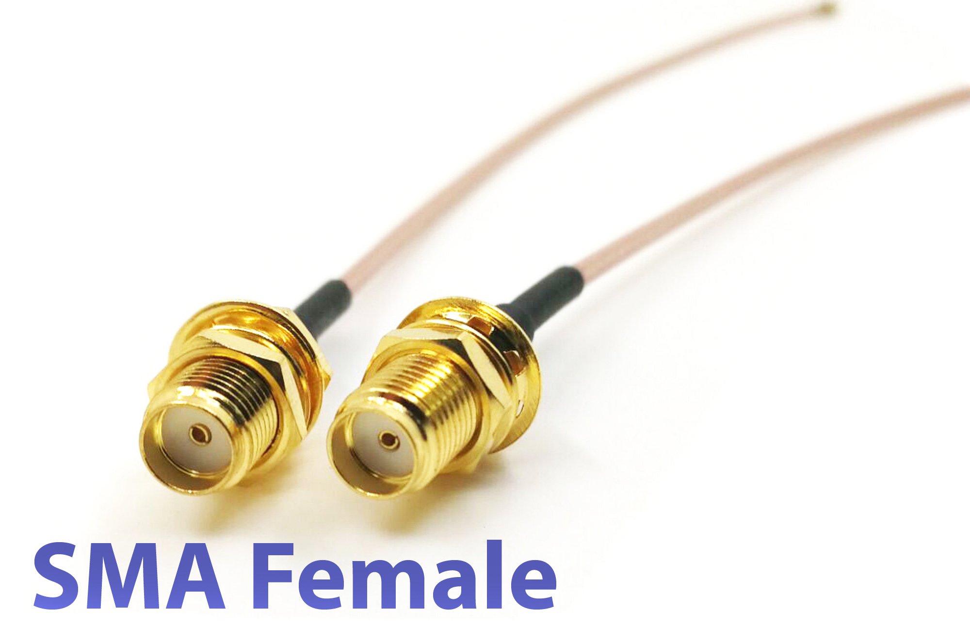 Pack of 4 RF U.FL(IPEX/IPX) Mini PCI to SMA Female Pigtail Antenna Wi-Fi Coaxial RG-178 Low Loss Cable (7 inches (17.8 cm)))
