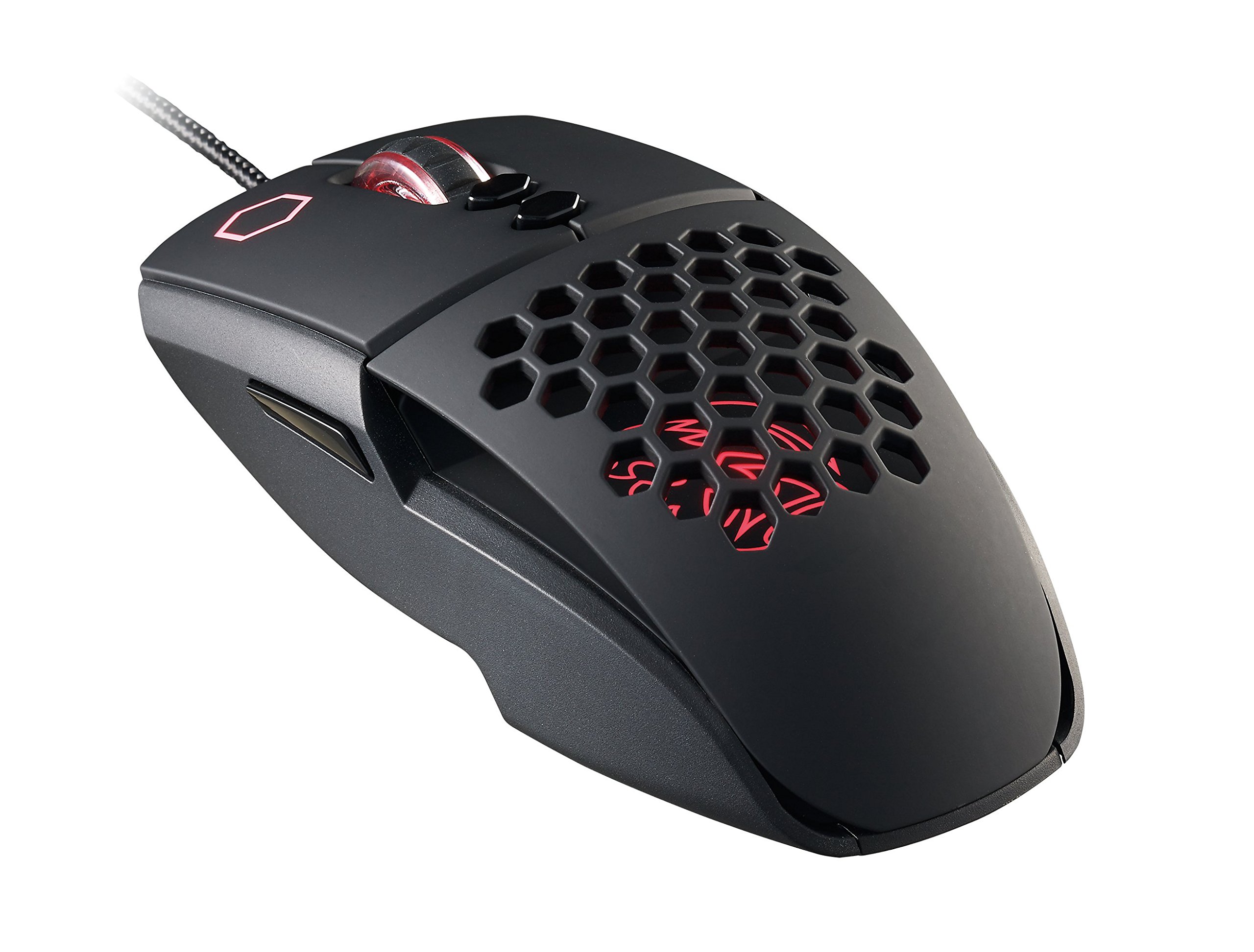 Thermaltake Tt Esports Ventus Ambidextrous Laser Gaming Mouse with 3-Zone Red LED Illumination, 7 Programmable Buttons, 5700 DPI Sendor, Graphical Configuration Interface