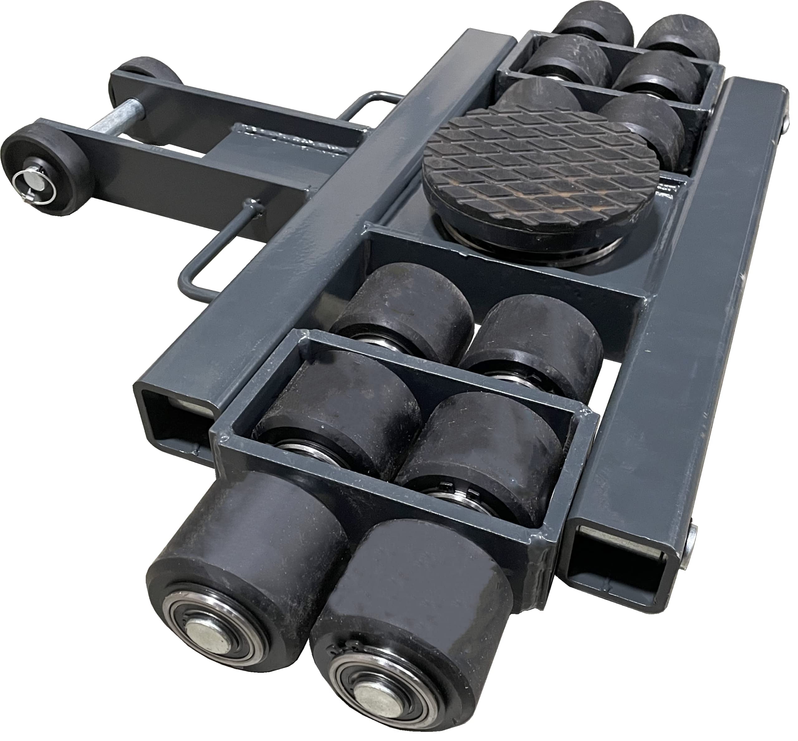 Pake Handling Tools Steerable Skates Kits- Heavy Duty Durable Machinery Moving Dolly 18 Ton Capacity (39,600 pounds)