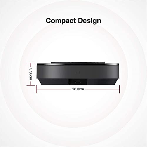AV Access USB Speakerphone Full-Duplex Audio, with 4 Mics Beamforming, 5 Meters 360 Voice Pickup, Loud and Echo Cancellation, Computer Microphone Speaker for Skype Zoom Conference