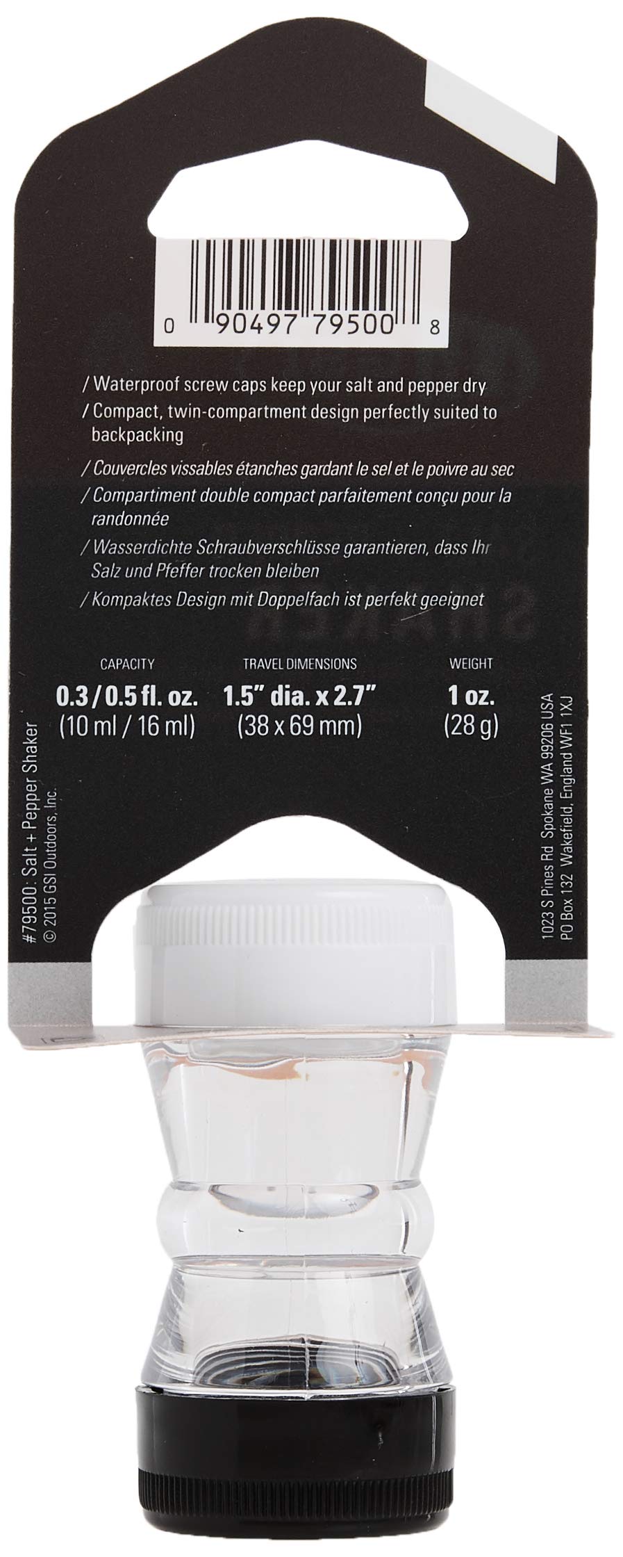 GSI Outdoors 79500 Salt and Pepper Shaker