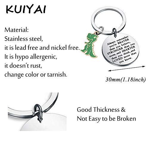 KUIYAI Dinosaur Lover Gift Dinosaur Key Inspirational Gift(Remember-DinosaurKS)