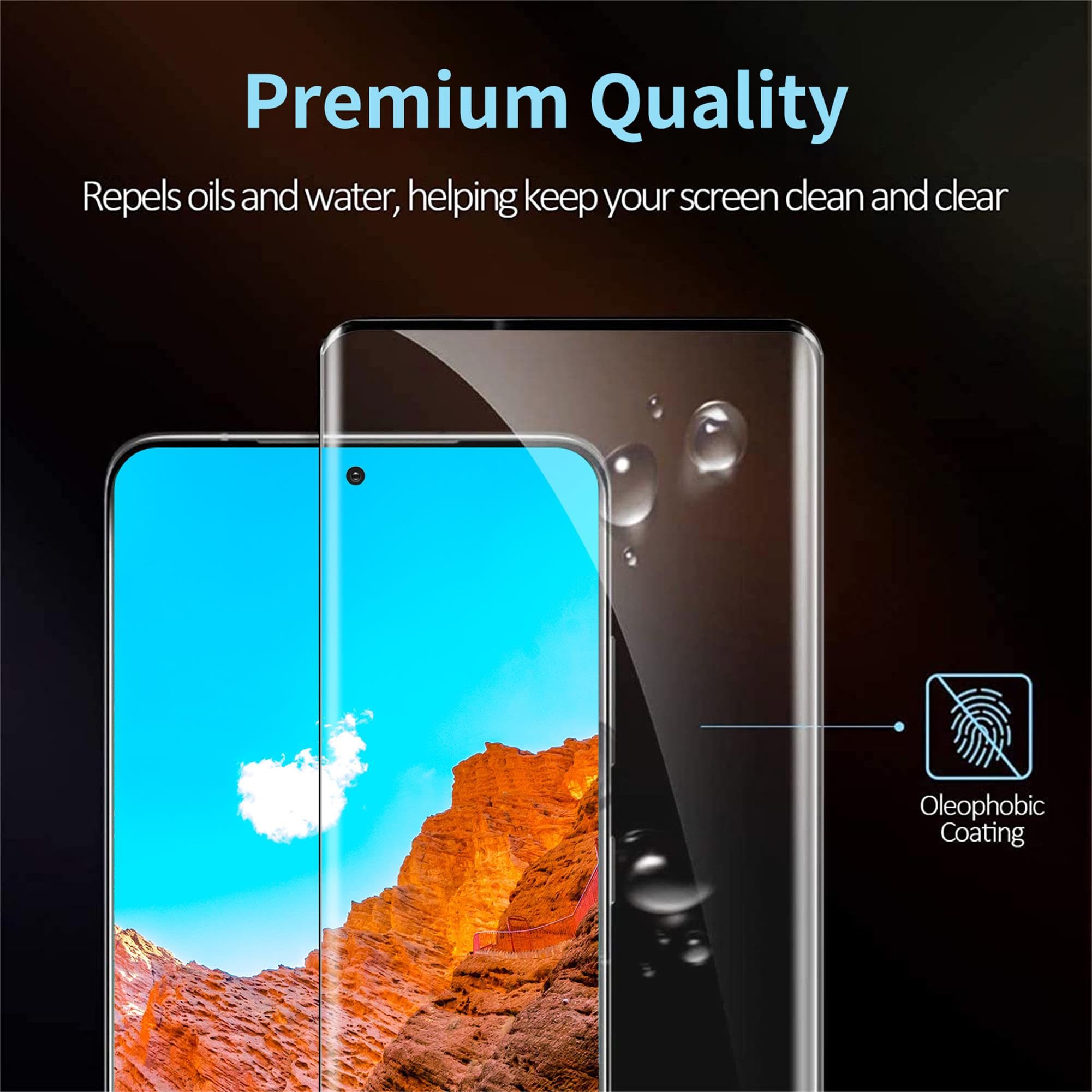 Arshek [2+2 Pack] Screen Protector for Samsung Galaxy S20/S20 5G, 9H Tempered Glass, Ultrasonic Fingerprint Compatible,3D Curved, HD Clear, Bubble-Free for Galaxy S20 Glass Screen Protector