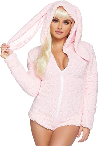 Leg Avenue Women's Assorted Cuddly Animal Costumes Adult Sized Costumes, Cuddle Bunny, Large US