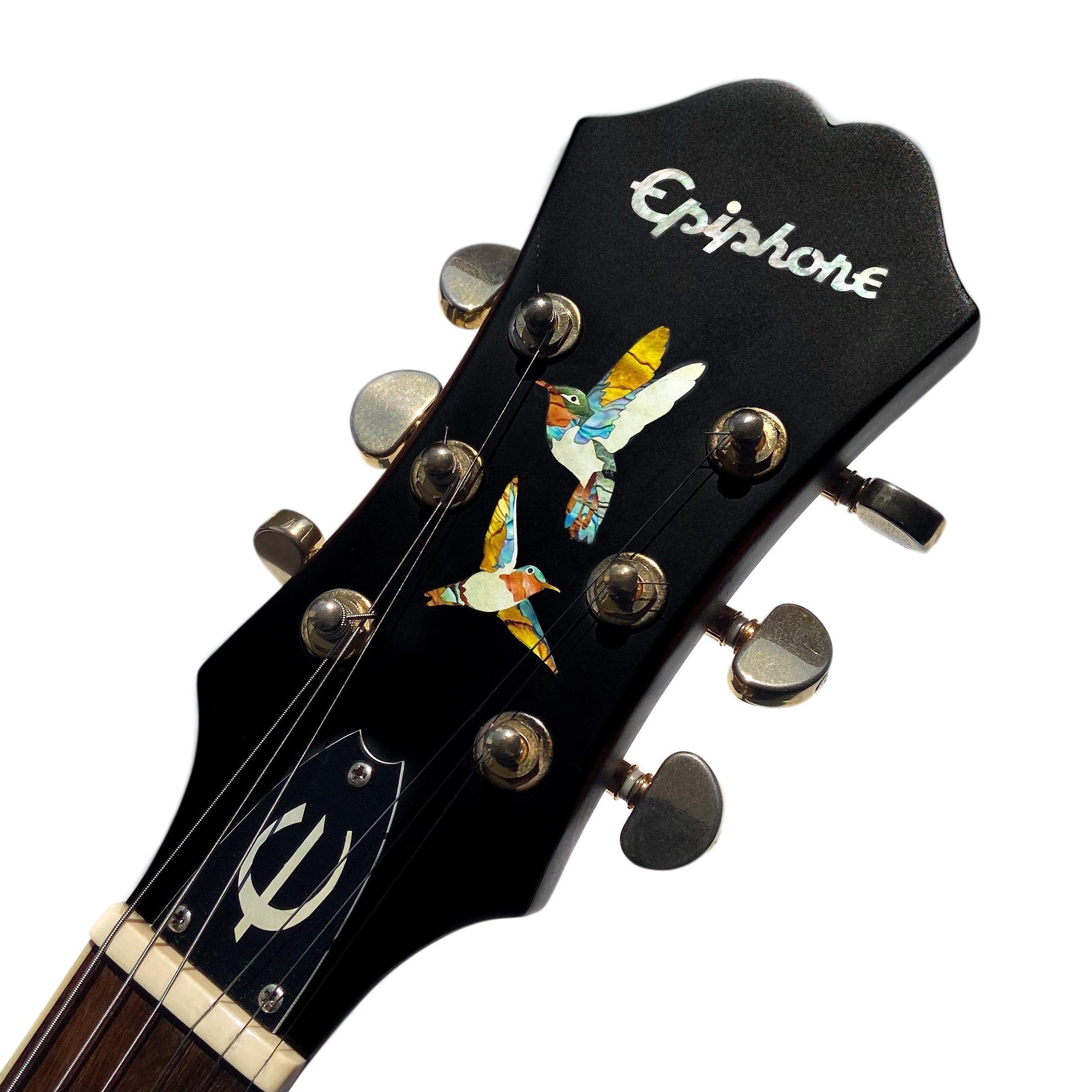 Inlay Sticker Decal for Guitars, Bass & Ukuleles - Dancing Hummingbirds