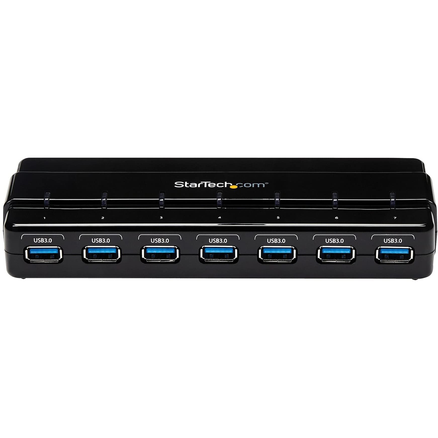 StarTech.com 7 Port USB 3.0 Hub – Up To 5 Gbps – 7 x USB – Universal Multi Port USB Extender for Your Desktop – USB Powered (ST7300USB3B)