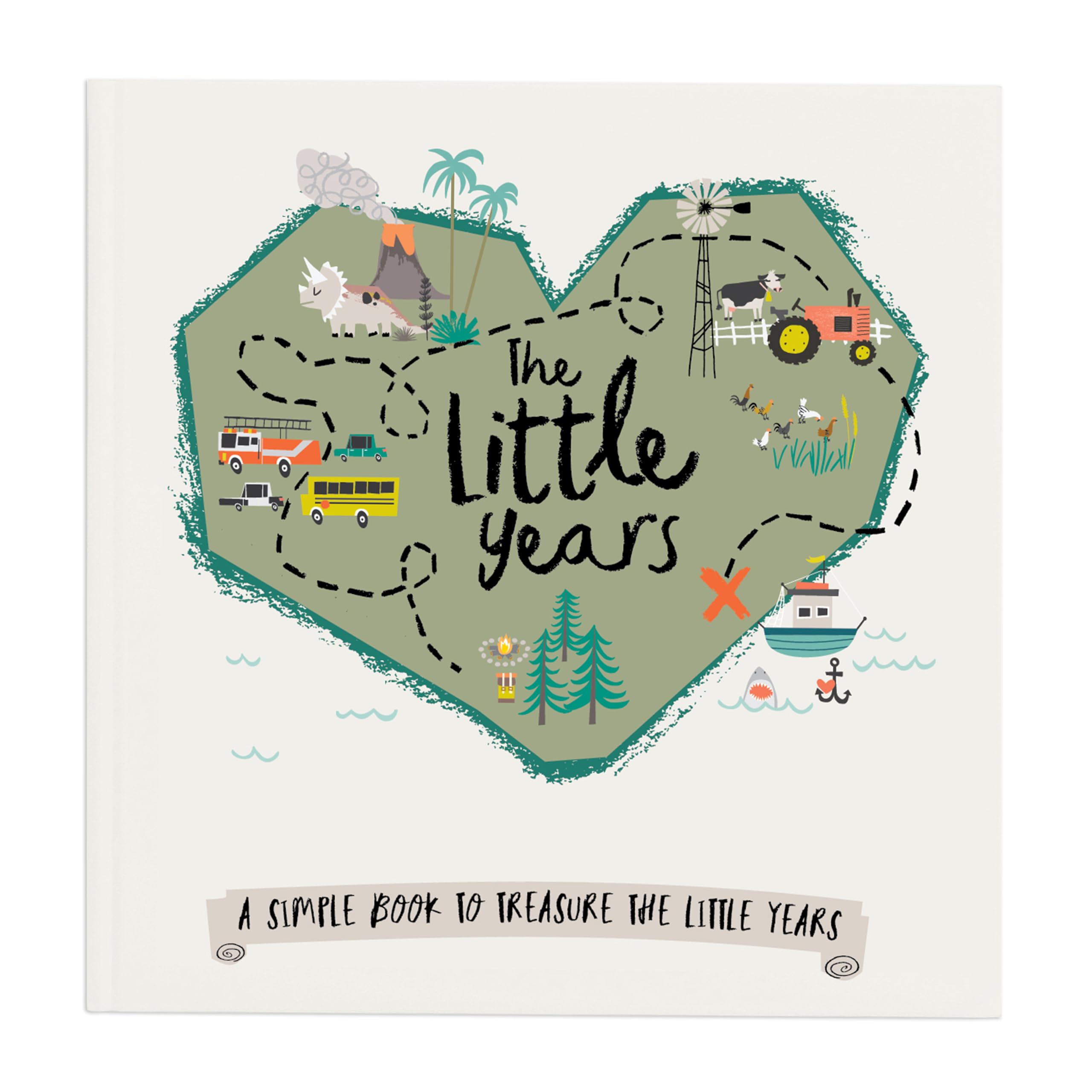 Lucy Darling Baby Journal - Stylish, Eco-Friendly 106 Pages for Recording Precious Milestones, Just Add Photos and Writing
