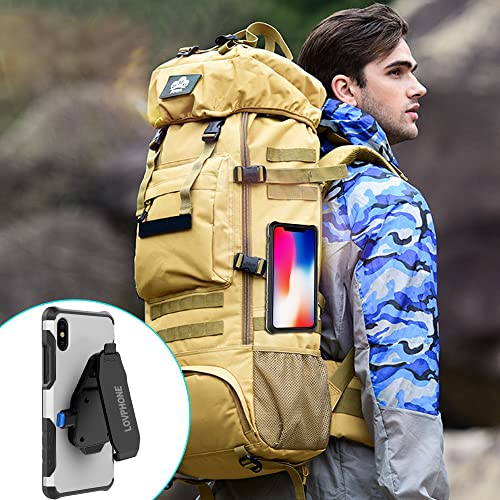 Phone Belt Clip,LOVPHONE Universal Holder with Quick Mount,Easy On/Off for iPhone 14,14 Pro,14 Max,14 Pro Max,13,13 Pro,13 Pro Max,12,12 Pro,12 Pro Max,11,11 Pro,11 Pro Max,X,XS,XR,XS Max,7/8,7/8 Plus