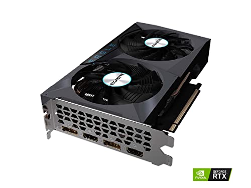 GIGABYTE GeForce RTX 3050 Eagle OC 8G Graphics Card, 2X WINDFORCE Fans, 8GB 128-bit GDDR6, GV-N3050EAGLE OC-8GD Video Card