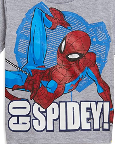 Marvel Avengers Spiderman Toddler Boys T-Shirt and French Terry Shorts Set 5T