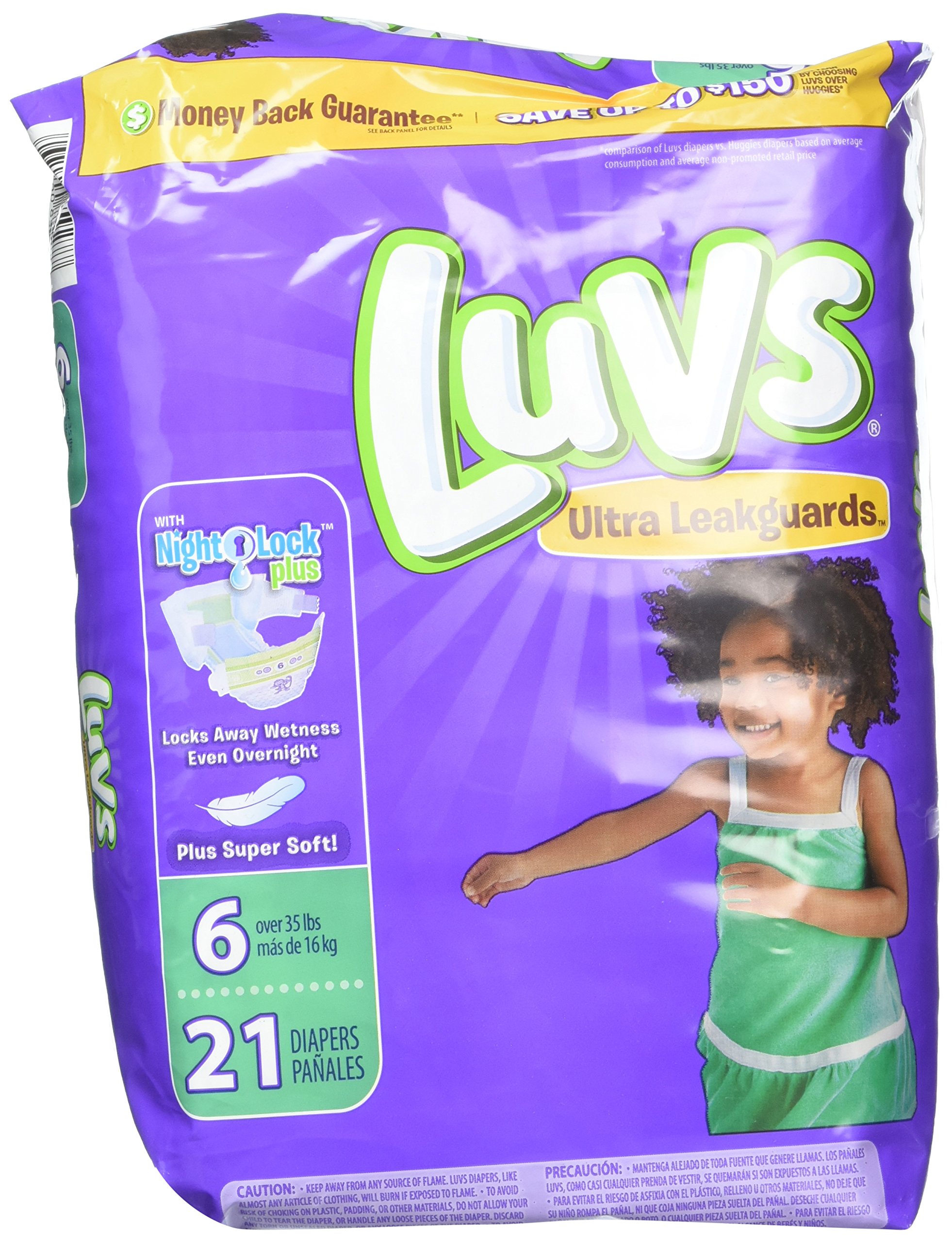 Luvs Stage 6 Disposable Diaper, 21 Ct