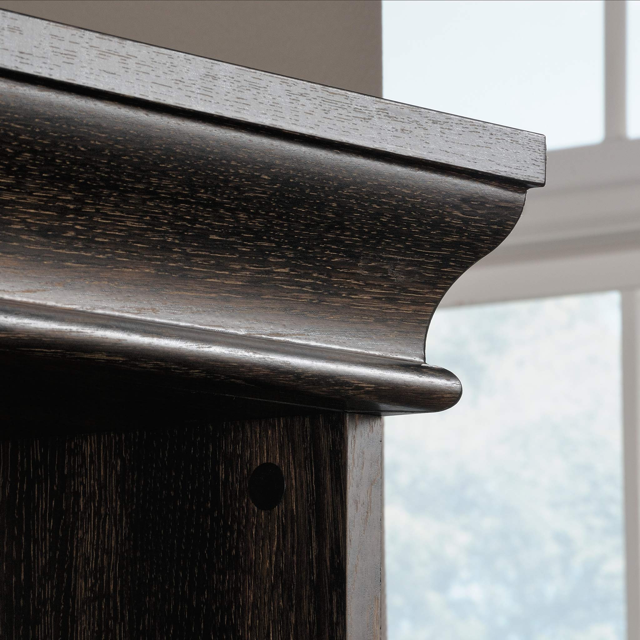 Sauder Barrister Lane Tall Bookcase, Iron Oak finish