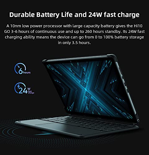 ARYSON Hi10 Go 10.1" FHD (1920x1200) IPS Screen Intel Celeron N4500 CPU 6GB RAM 128GB ROM Windows 10 Tablet PC with Micro-HD (Include Keyboard and Stylus)