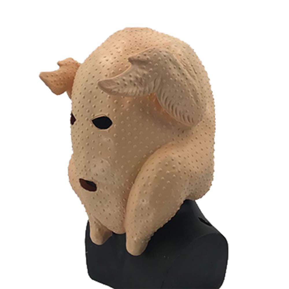 HENGYUTOYMASK Animal Realistic Mask Latex Full Head Turkey Costume Halloween Thanksgiving Party Masks