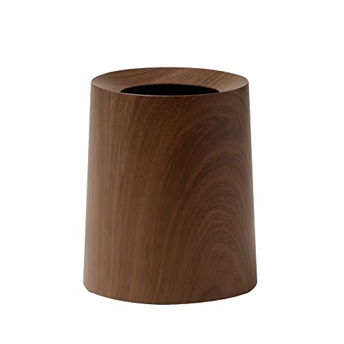 ideaco TUBELOR Homme Rosewood Round Trash Can, 4.3 gal (11.4 L), Diameter 10.2 x Height 12.4 inches (26 x 31.5 cm), Tubular Homme Rosewood