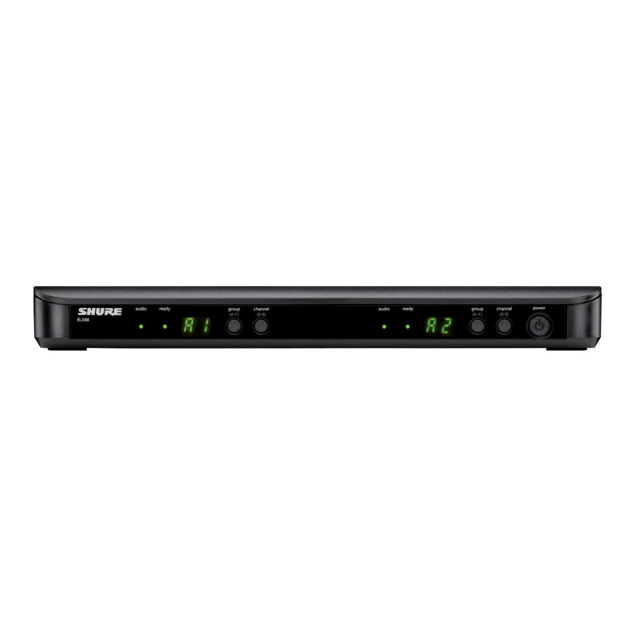 Shure BLX288/PG58 Wireless Microphone System - 14-Hour Battery Life, 300 ft Range, UHF | Includes (2) PG58 Handheld Vocal Mics, Dual Channel Receiver | J11 Band (BLX288/PG58-J11)