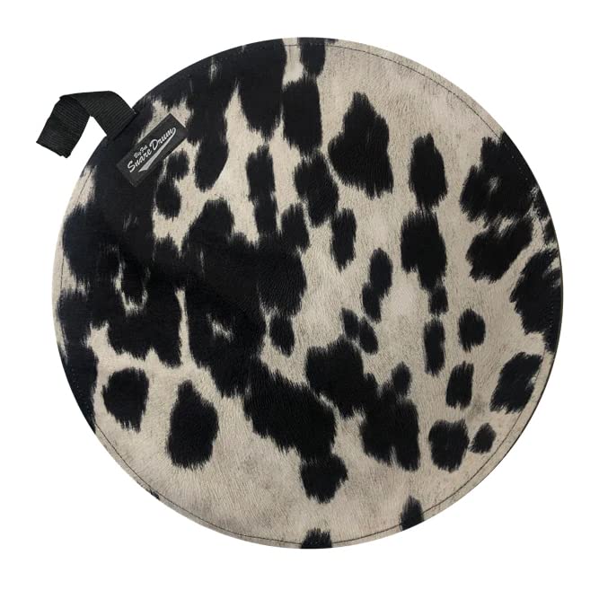 Big Fat Snare Drum - Cow Moo Faux Suede 14” (Grey)