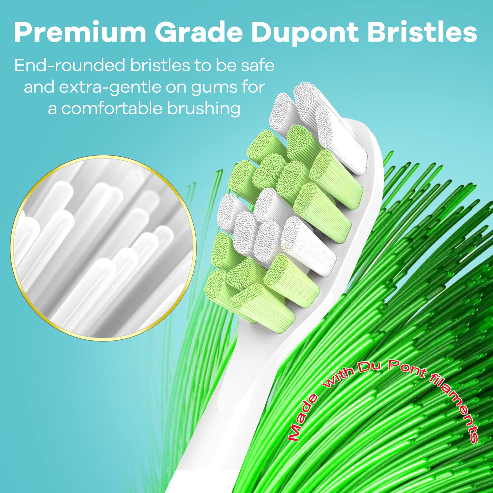 Aoremon Replacement Heads for Philips Sonicare Toothbrush Compatible with Sonicare W DiamondClean G2 C2 C3 5100 6100 Replacement Heads
