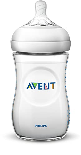 Philips AVENT Natural Baby Bottle, Clear, 9oz, 2pk, SCF013/27