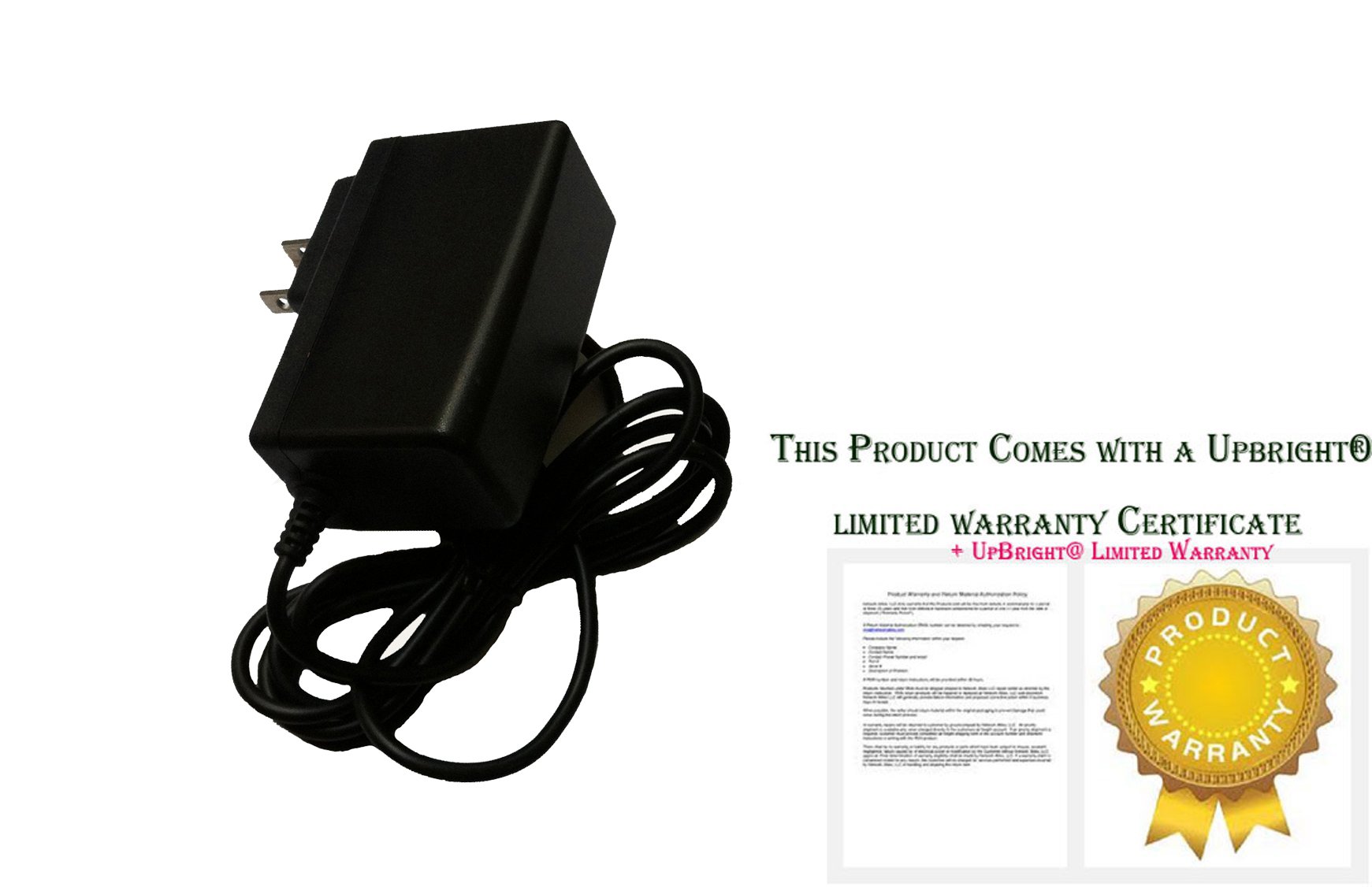 UpBright AC/DC Adapter Compatible with Wolf Style# 452606 Windsor Double Automatic Watch Winder Rotator (Box Case with Cover Brown Orange) Switching Power Supply Cord Cable Battery Charger Mains PSU