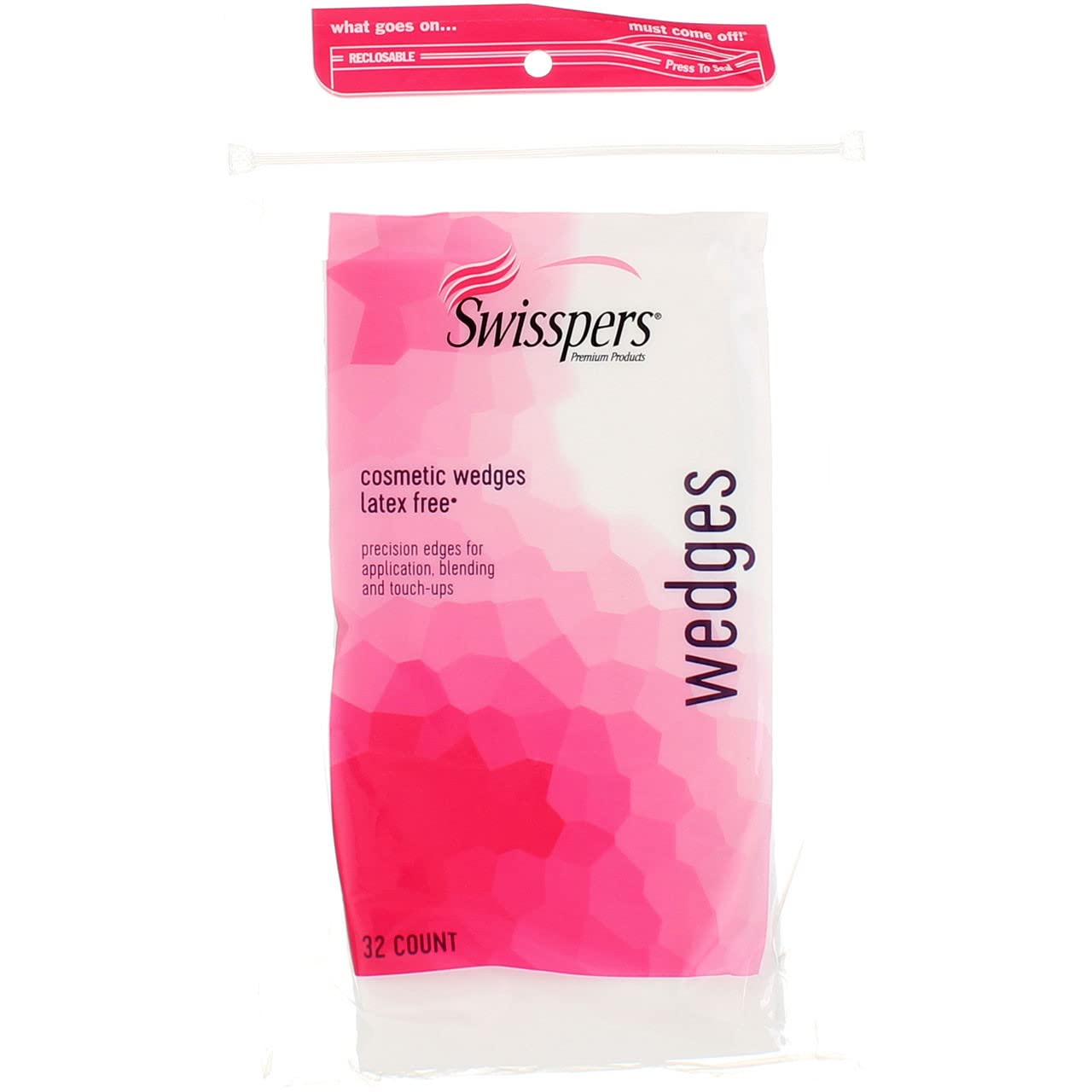 Swisspers Cosmetics Wedges 32 Count (Latex-Free) (2 Pack)