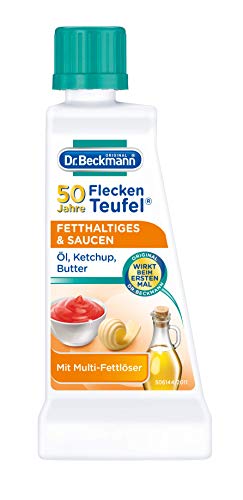 DR. BECKMANN Stain Devil: Fat, Oil & Sauces/Ketchup remover (50ml / 1.7fl oz Bottle)