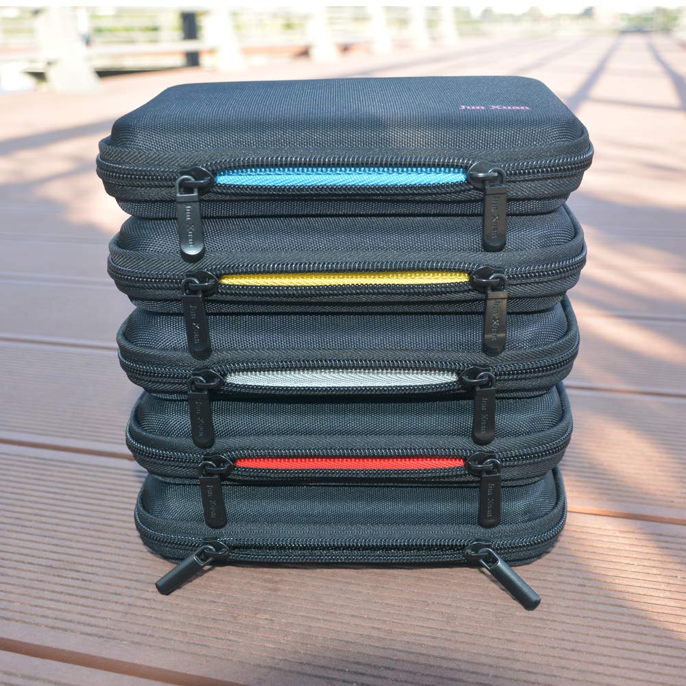 Hard Game Card Storage Holder Case for Nintendo Switch Games or PS Vita or SD Memory Cards - Black/Light Blue