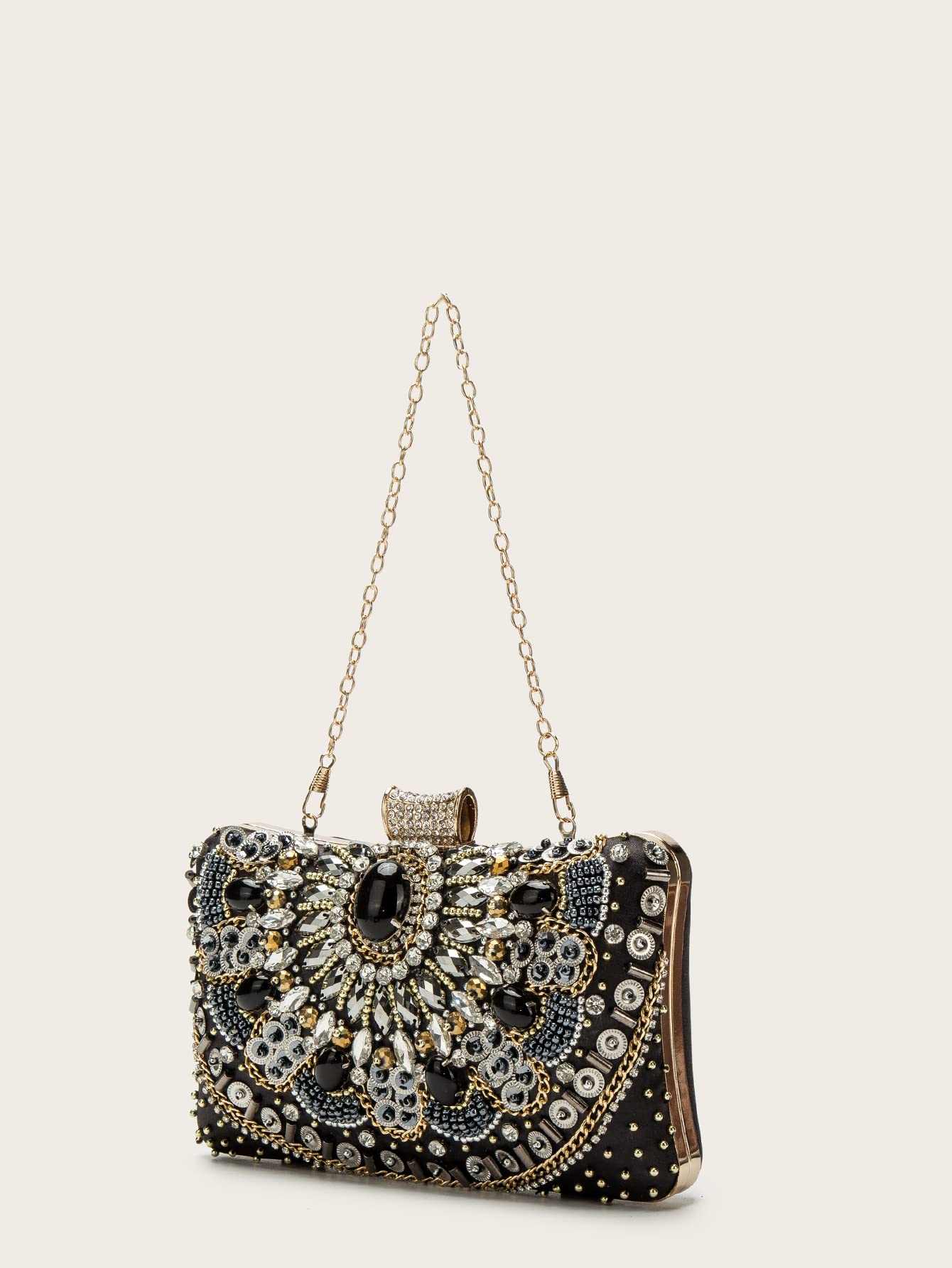LETODE clutch purse for women with Noble Beaded Sequin Bag evening handbag