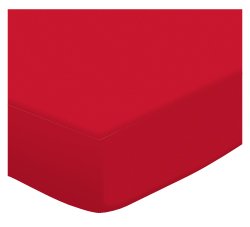 SheetWorld Fitted Bassinet Sheet - Solid Red Jersey Knit - Solid Colors