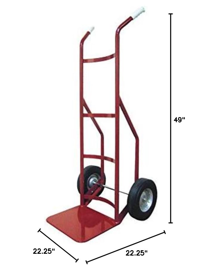 DAYTON Stair Climbing Hand Truck, Dual Handle, 800 lb, Overall Width 22-1/4", Overall Height 49"