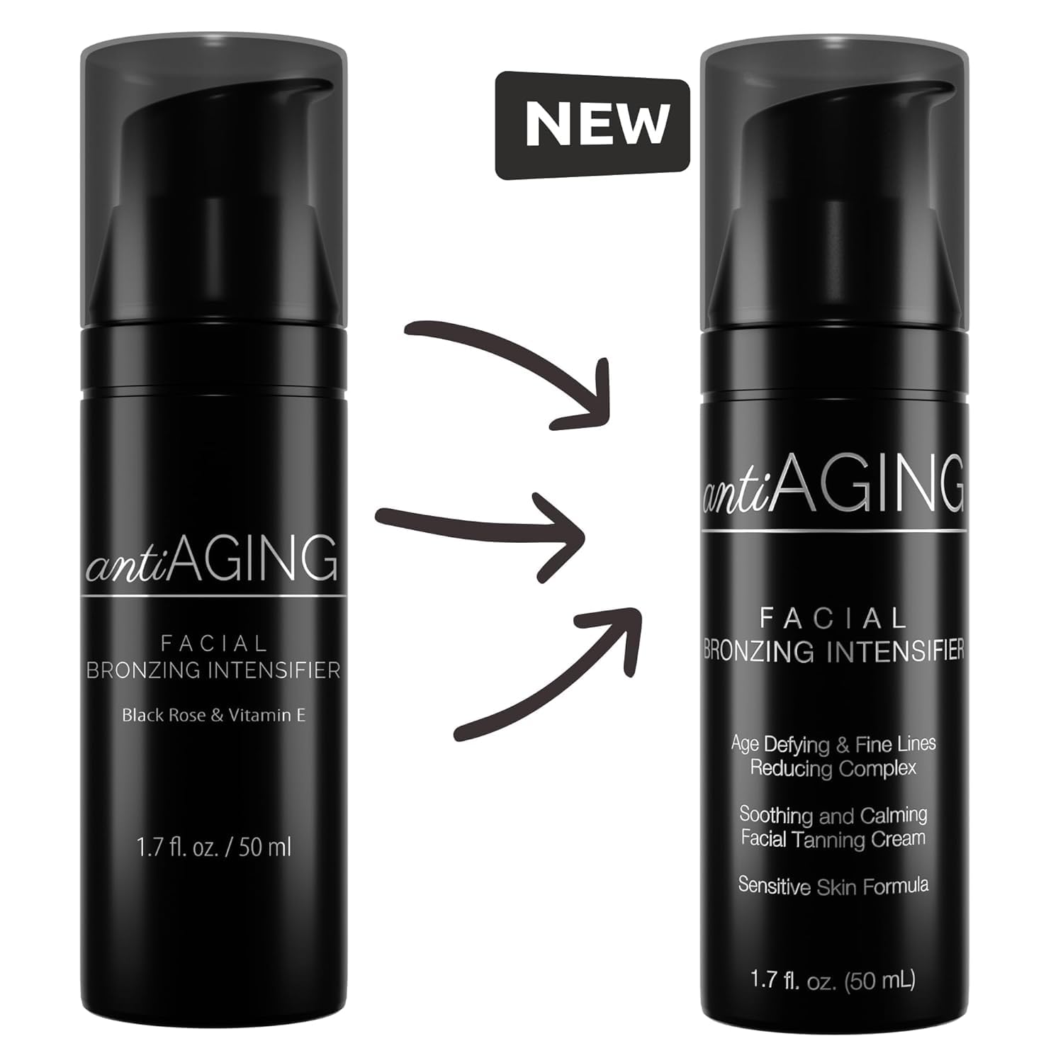 Onyx Anti-Aging Face Tanning Lotion for Tanning Beds - Hydrating Indoor Tanning Bed Lotion with TanTouch, Intense Tanning Moisturizer, Accelerates Tanning, Anti-Aging Skin Protection, 1.7 fl oz