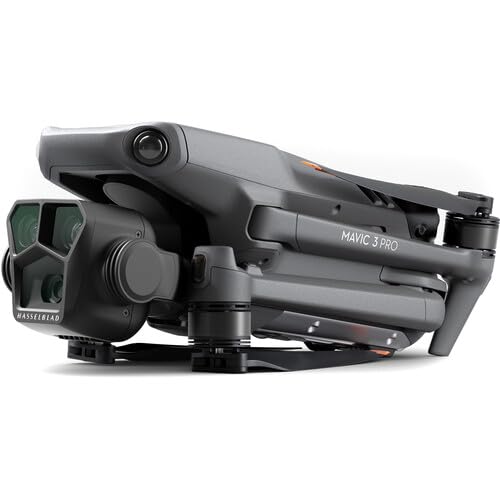 DJI Mavic 3 Pro with DJI RC, Flagship Triple-Camera Drone with 4/3 CMOS Hasselblad Camera, 43-Min Flight Time, with 128 GB Micro SD Card, 3.0 USB Card Reader, Landing Pad, Waterproof Backpack and More
