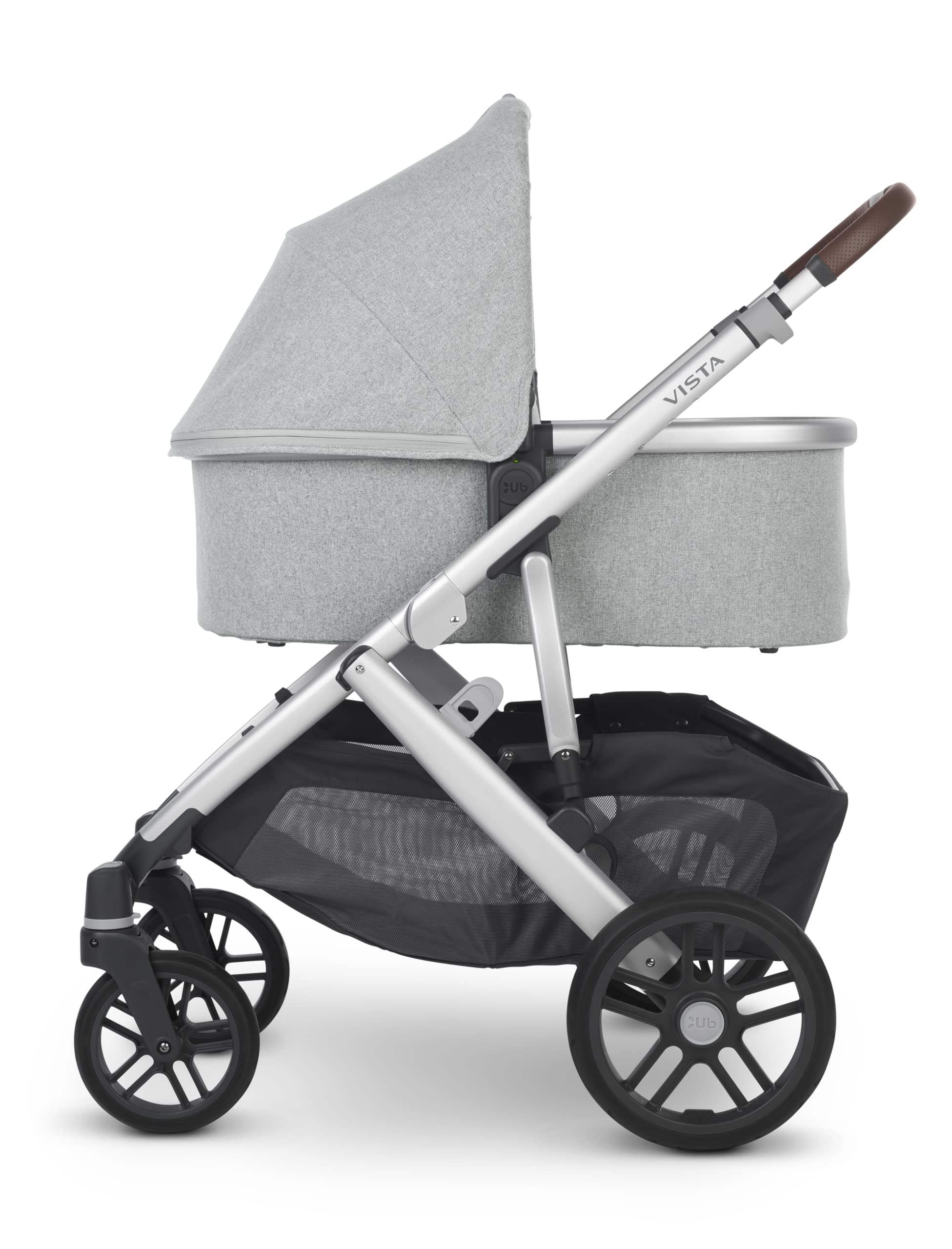 Bassinet - Stella (Grey Brushed Melange/Silver)