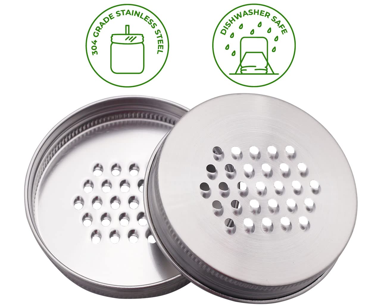 Mason Jar Lifestyle Grater/Shredder Lid for Wide Mouth Jars (3 Pack)