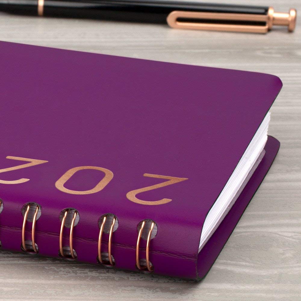 AT-A-GLANCE 2021 Weekly & Monthly Planner by AT-A-GLANCE, 5-1/2" x 8-1/2", Small, Contemporary, Purple (70108X5921)