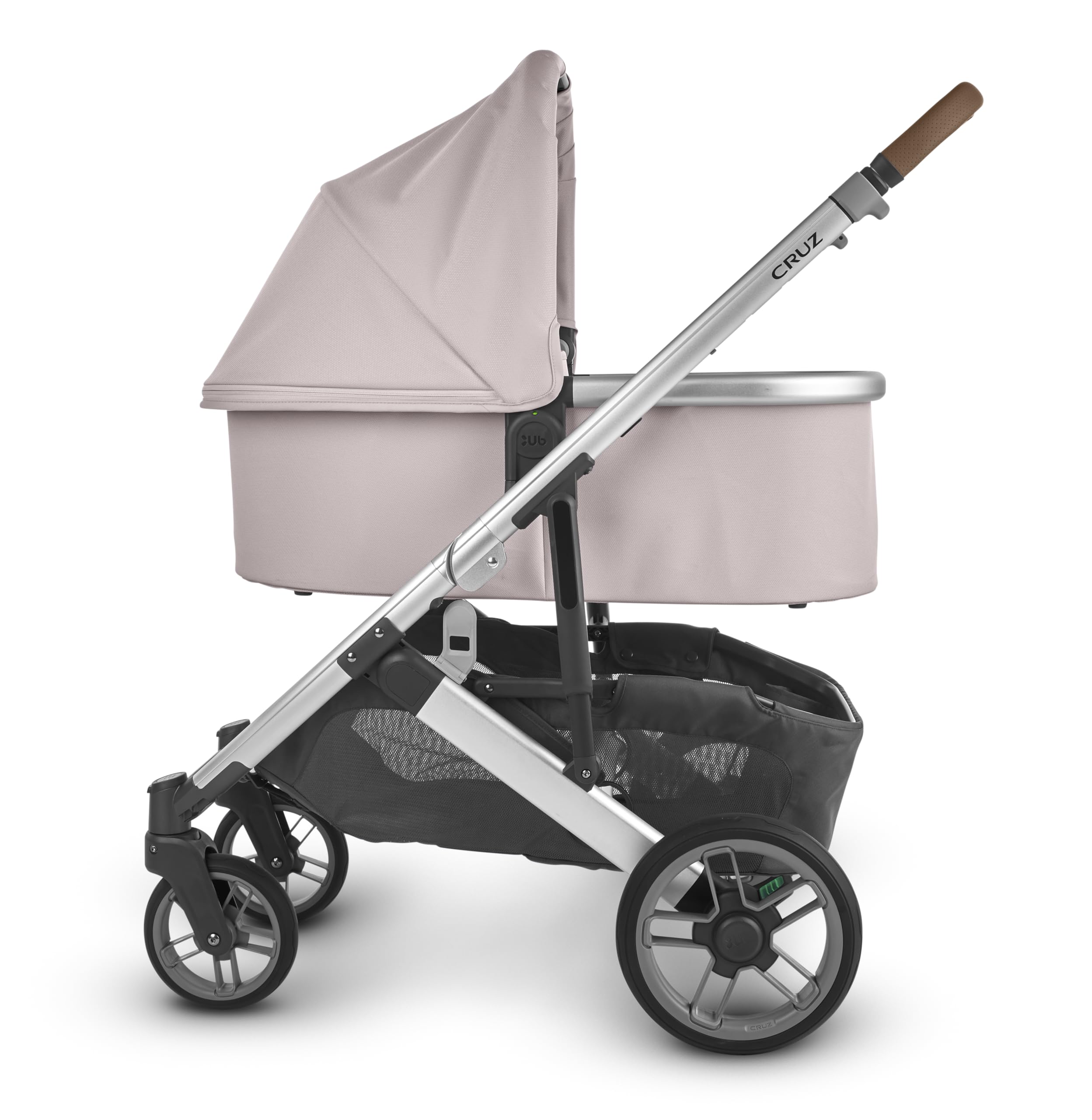 Bassinet - Alice (Dusty Pink/Silver/Saddle Leather)
