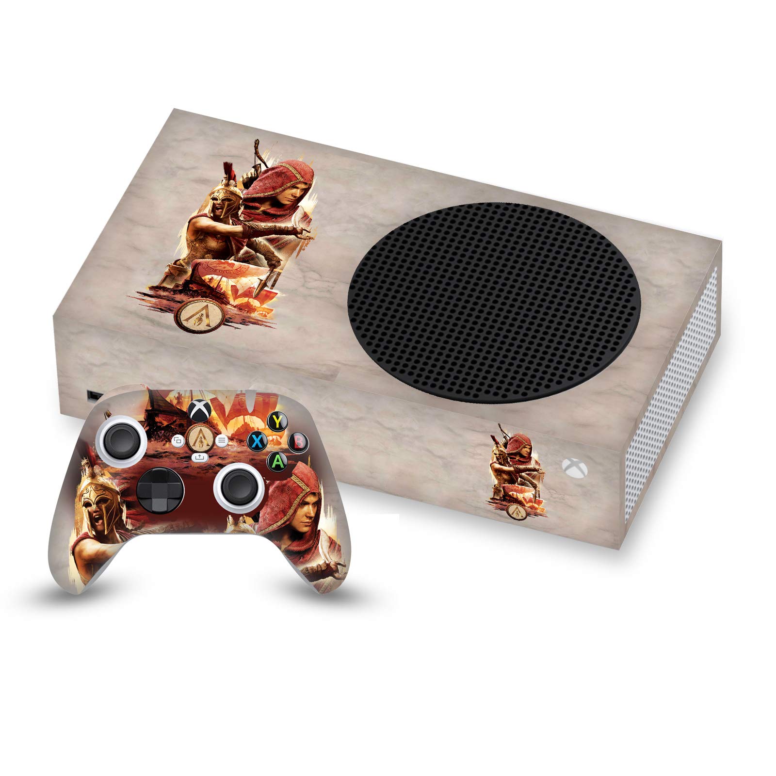 Head Case Designs Officially Licensed Assassin's Creed Kassandra Odyssey Artwork Vinyl Sticker Gaming Skin Case Cover Compatible with Xbox Series S Console and Controller Bundle