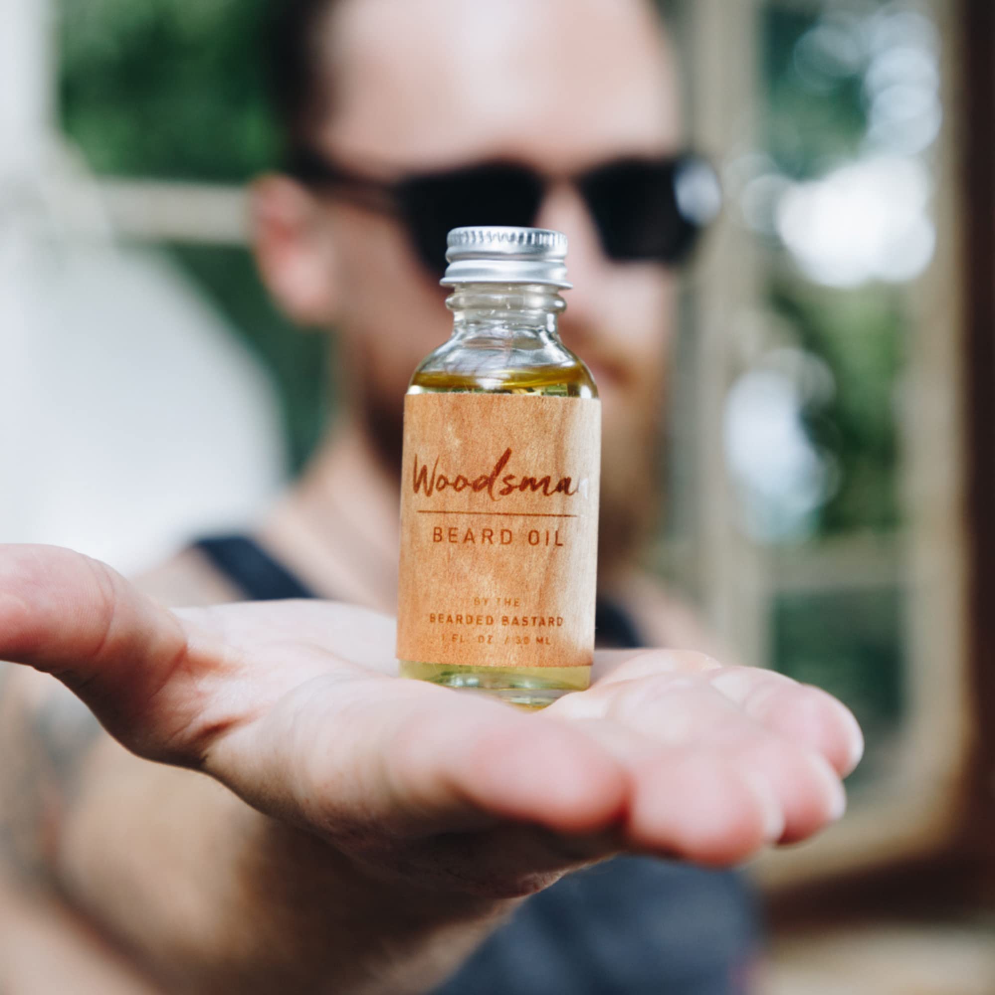 TBB Woodsman Natural Beard Oil for Men | Beard Conditioner for Soft Facial Hair & Moisturized Skin | Jojoba & Argan Essential Oils, Cedar Scent (1 Oz.)
