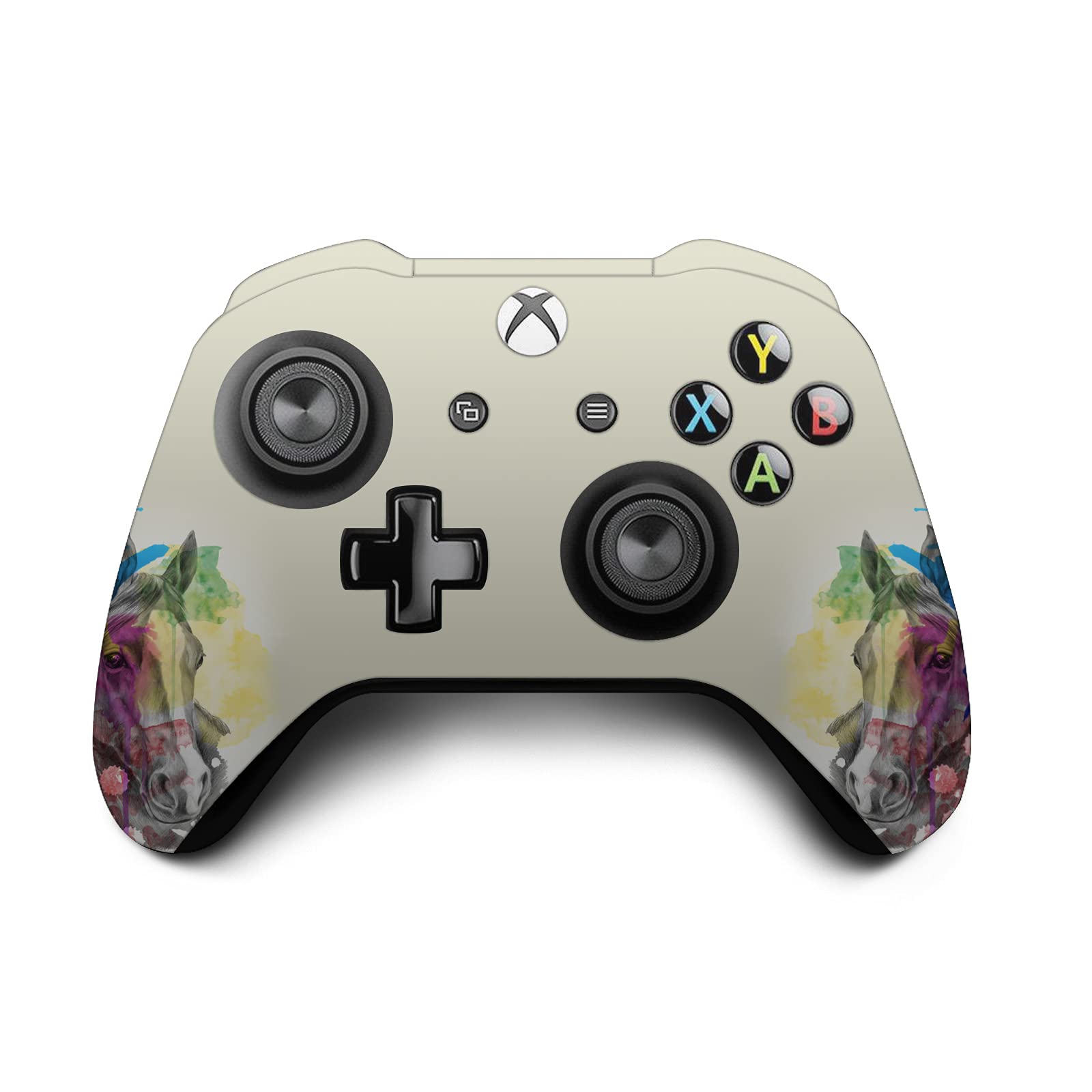 Head Case Designs Officially Licensed Mark Ashkenazi Horse Art Mix Matte Vinyl Sticker Gaming Skin Case Cover Compatible With Xbox One X Console and Controller Bundle