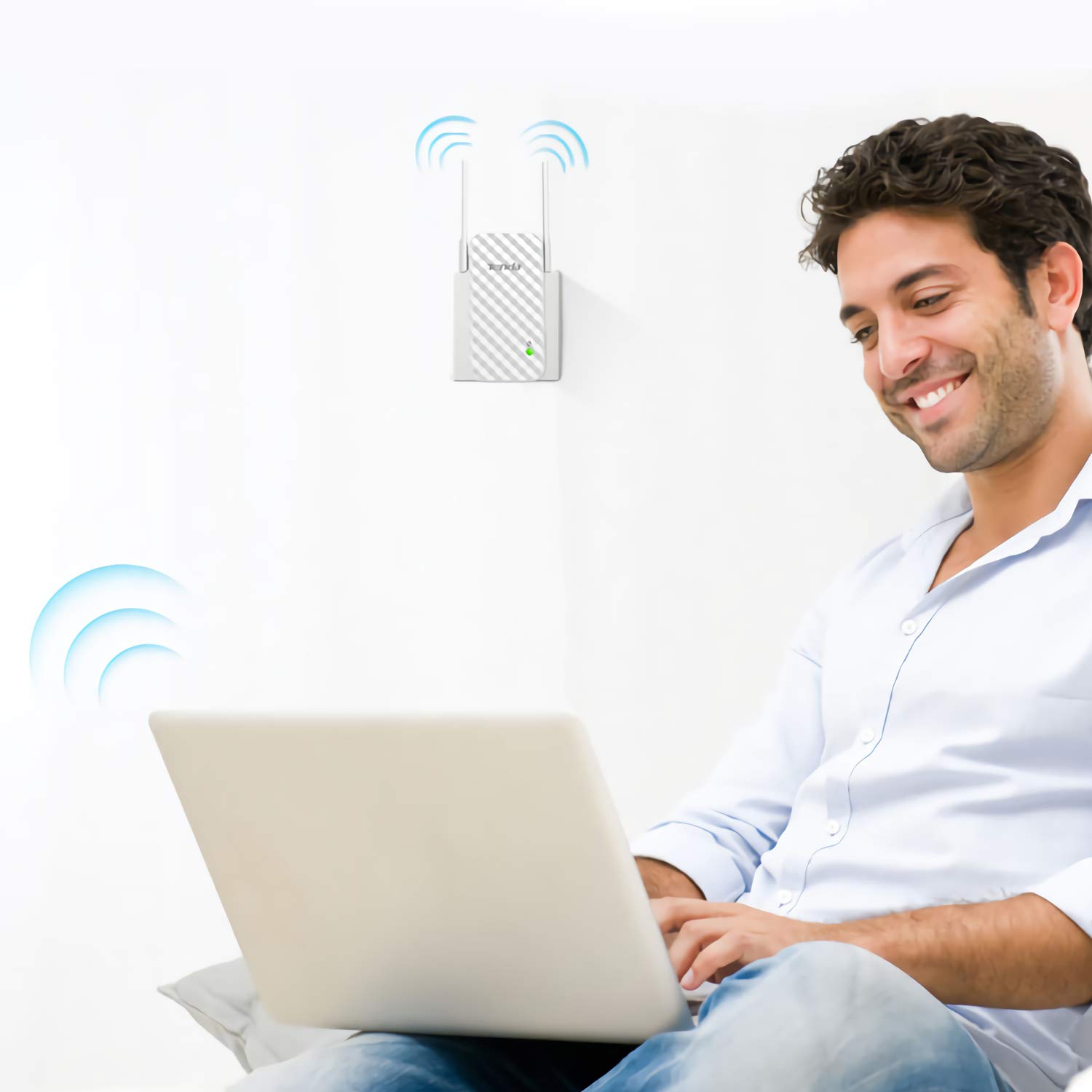 Tenda N300 WiFi Extender(A9), WiFi Extenders Signal Booster for Home, Single Band WiFi Range Extender, Internet Booster, Wall Plug Design, 2.4Ghz Only