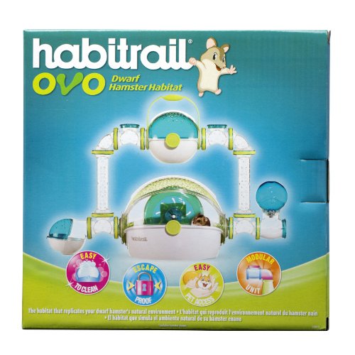 Habitrail OVO Dwarf Hamster Cage, Small Animal Habitat, Hamster Accessories