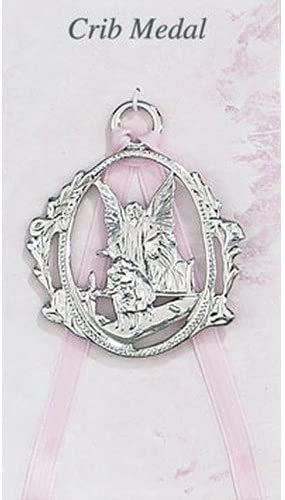 McVan Inc. Guardian Angel Crib Medal Pink - DƩcor Gift Religious PW6-P-MCVAN